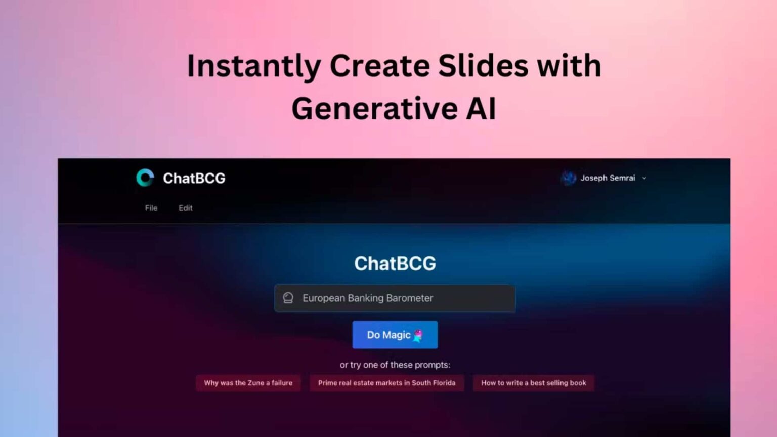 Chat BA AI tool for Slides - Full Stack AI