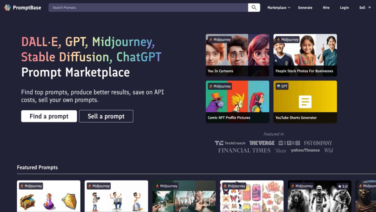 PromptBase - Promp AI Tool - Full Stack AI