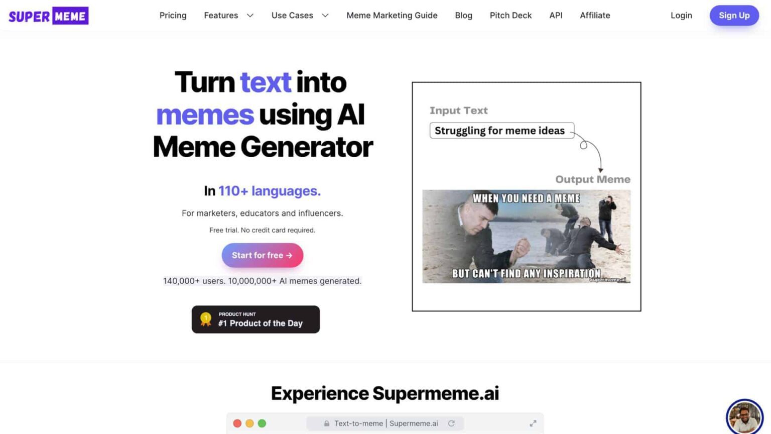 Super Meme - AI Meme Generator - Full Stack AI