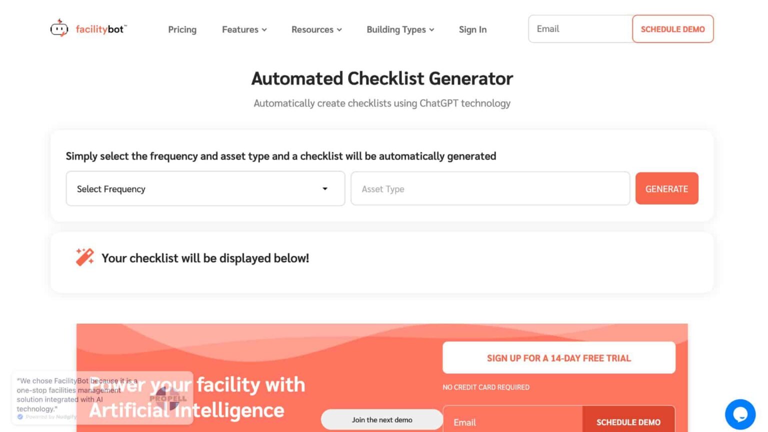 FacilityBot - Full Stack AI