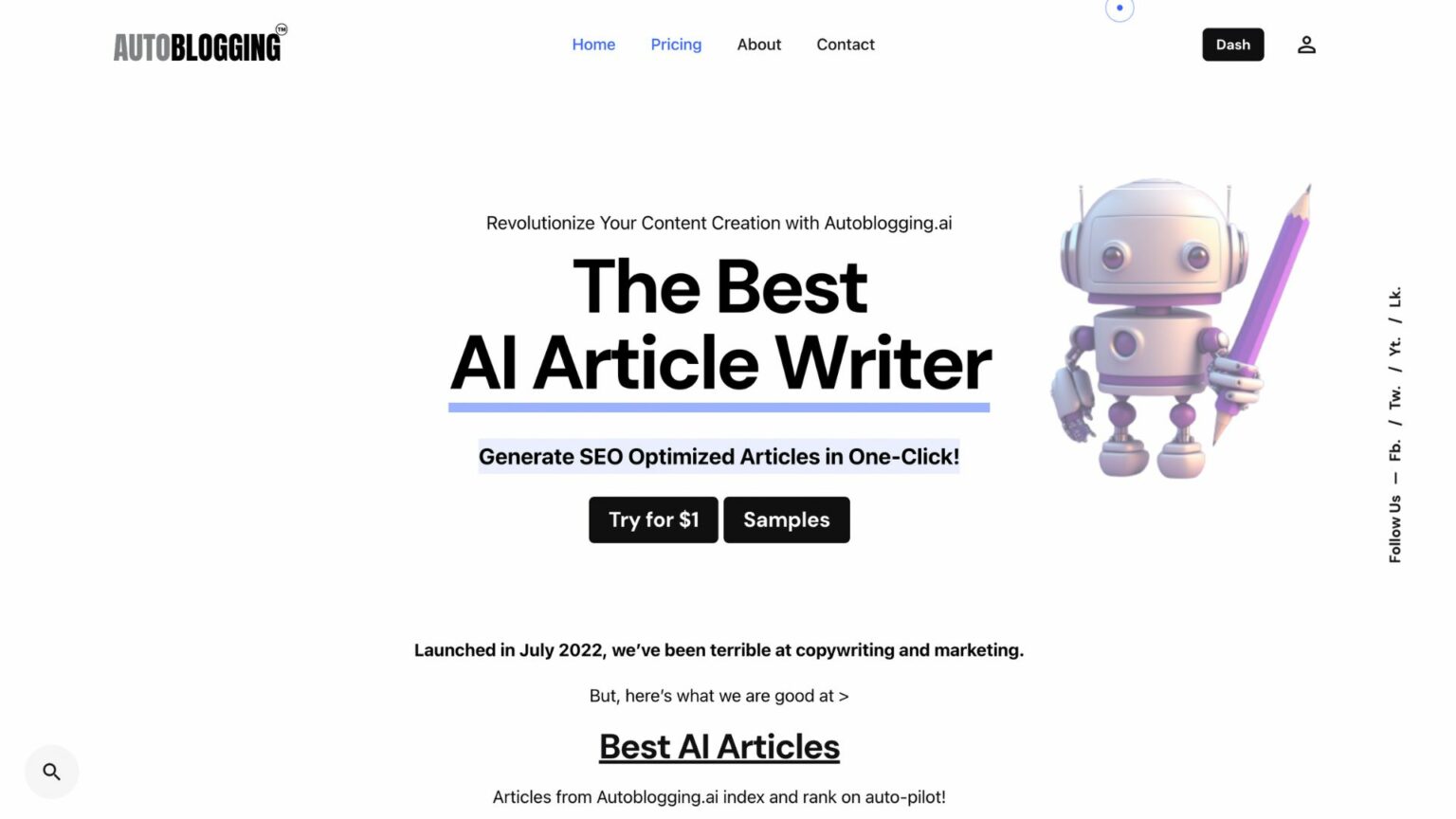 Auto blogging - Full Stack AI