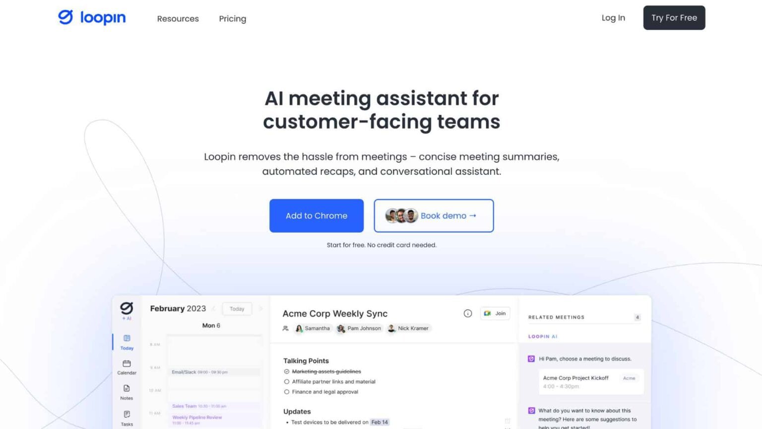 Loopin AI - AI meeting assistant for customer-facing teams