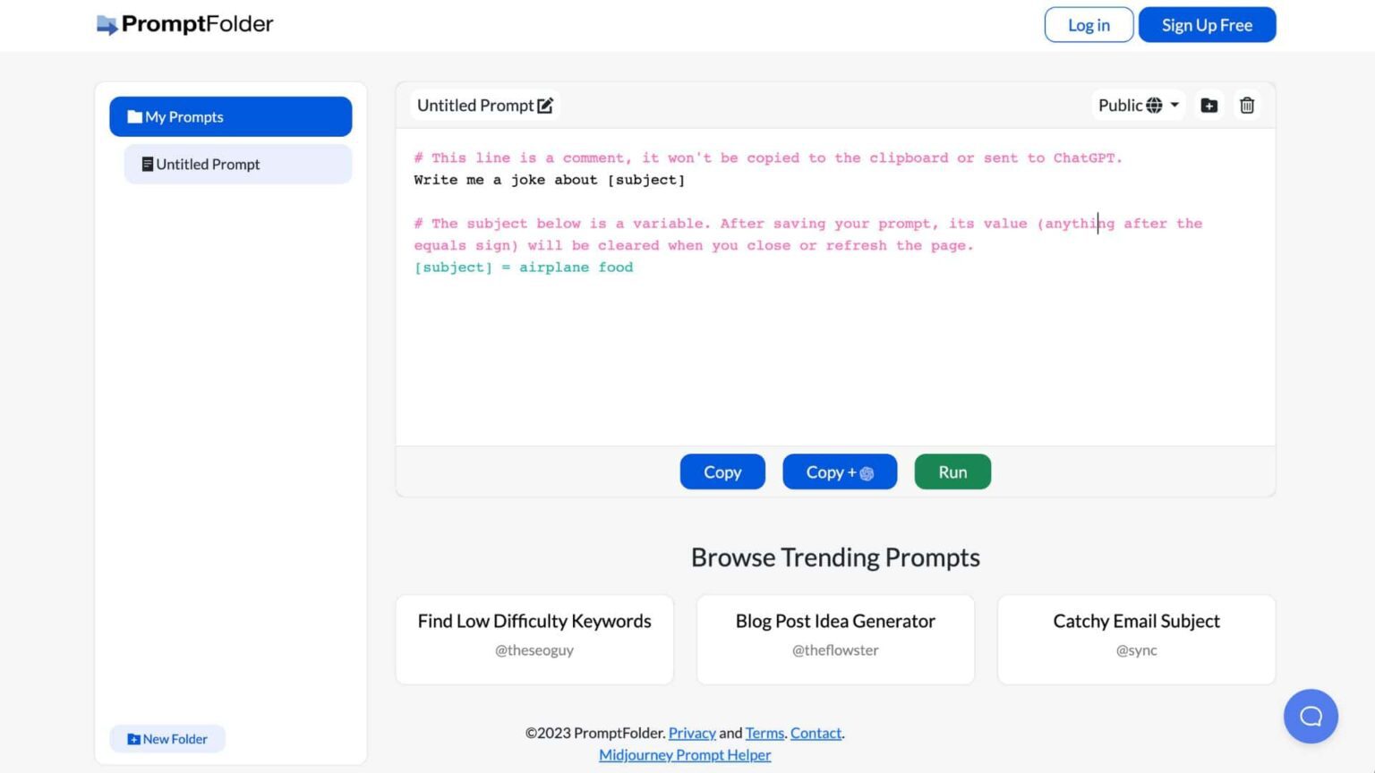 Enhance Your ChatGPT Experience with PromptFolder.