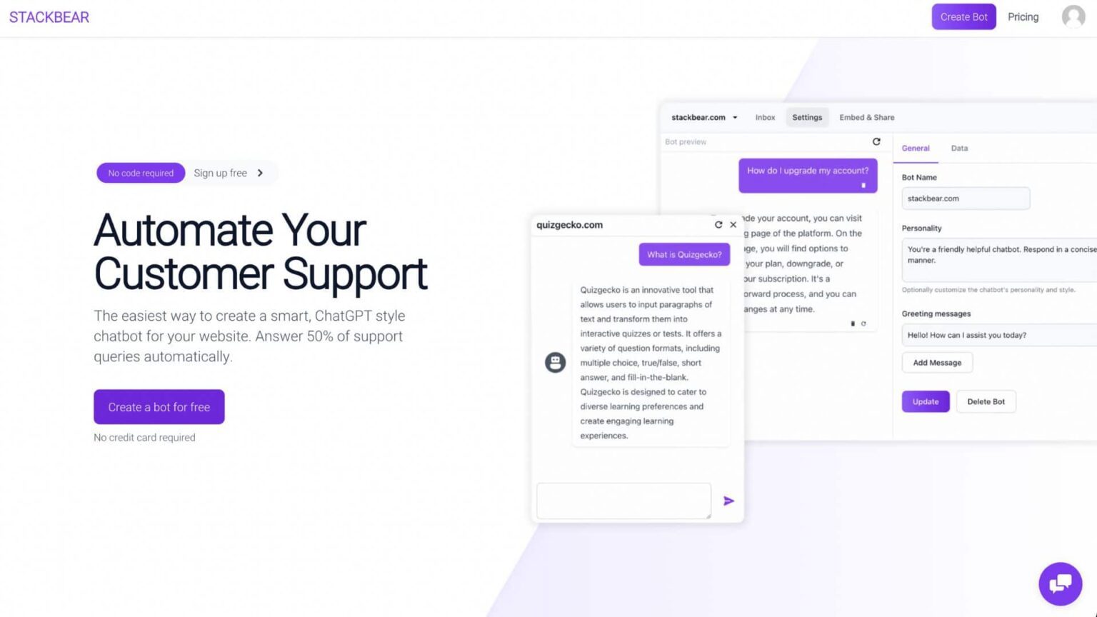 Stackbear - Automate Your Customer Support