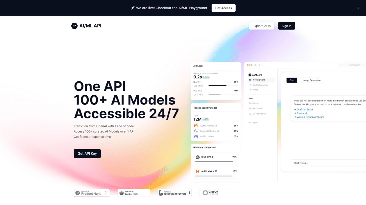 One API. 100+ AI Models. Accessible 24/7 - AIML API